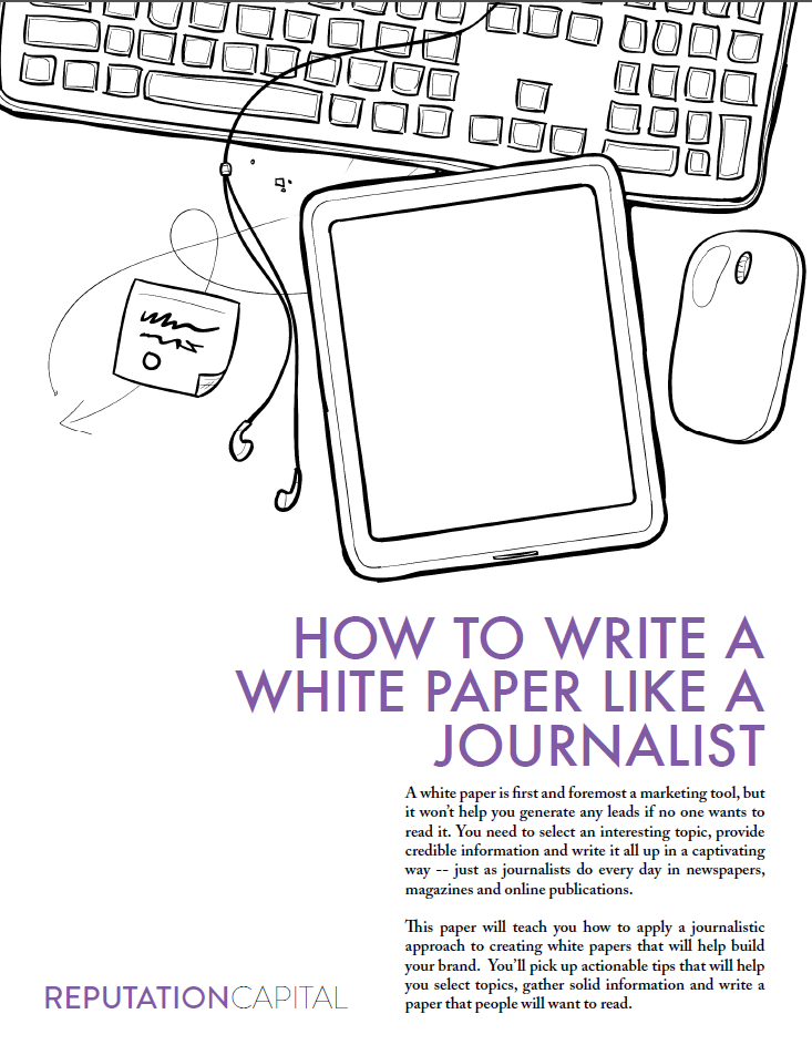 How To Write A White Paper Michelle Rafter How To Write A White Paper Michelle Rafter
